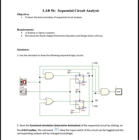 Solved LAB B Sequential Circuit Analysis Objectives To Chegg Com