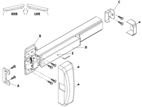 Pamex R Rim Exit Device Reversible Instruction Manual