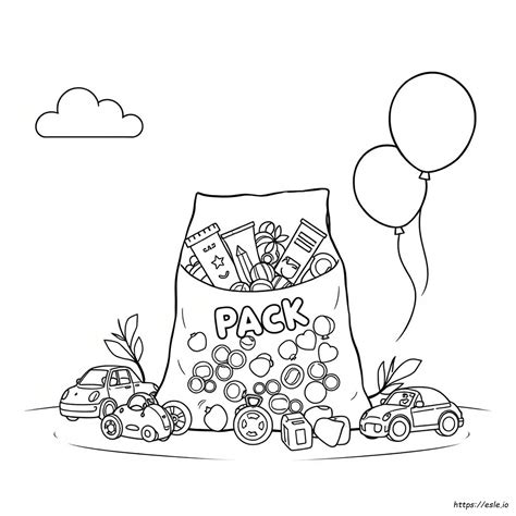 Grab Pack Coloring Page
