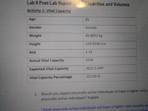 Solved Paragraph Styles Activity 2 Spirometry Case