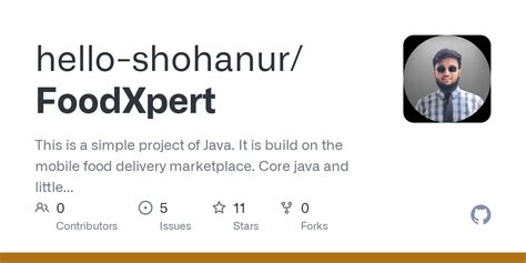 GitHub Hello Shohanur FoodXpert This Is A Simple Project Of Java It Is Build On The Mobile