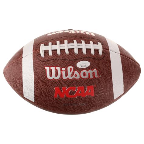 Brad Banks Signed NCAA Football Inscribed Go Hawks JSA Pristine