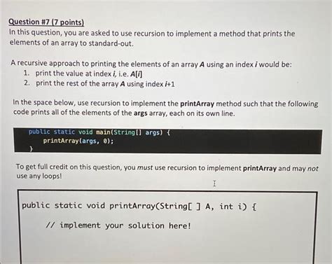 Solved Question 7 7 Points In This Question You Are