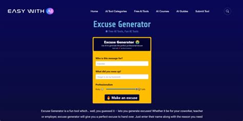 excuse generator tool information and alternatives foundr ai