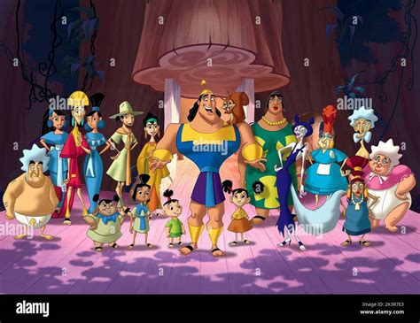 Emperor Kuzco Miss Birdwell And Kronk Film Kronks New Groove Usa 2005