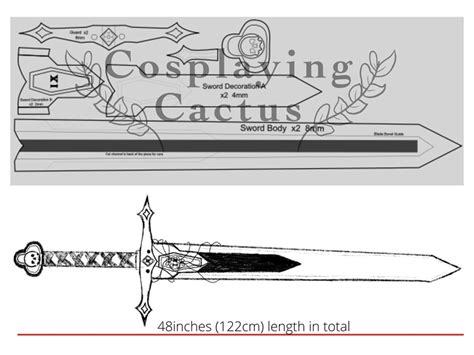 Gideon Nav Prop Sword Template Digital Download Cosplayingcactuss