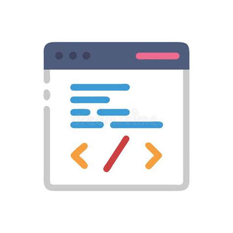Comprehensive Syntax Highlighting Icon Stock Illustration