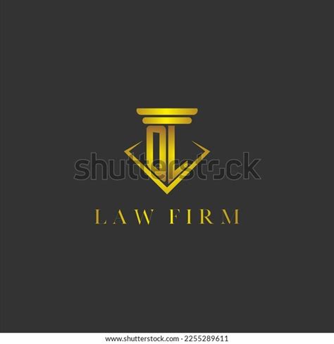Ol Initial Monogram Logo Lawfirm Creative Stock Vector Royalty Free