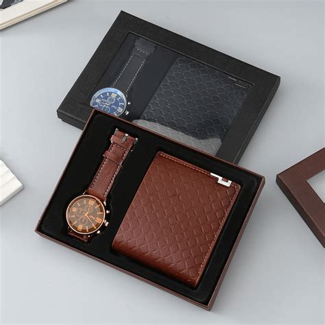 Quartz Watch And Wallet Set Addis Outfits