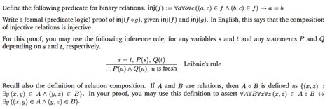 define the following predicate for binary relations