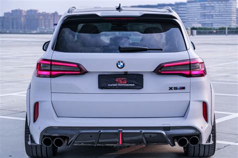 Armorextend Ae Design Carbon Fiber Rear Diffuser And Canards For Bmw X5m C X6m C F95 F96