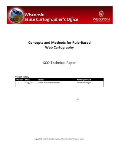 Concepts And Methods For Rule Based Web Cartography State Cartographers Office Uwmadison
