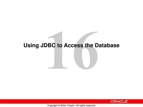 Ppt Jdbc Database Connectivity Tutorial Oracle Java Drivers Powerpoint Presentation Id
