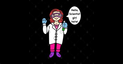 Chibi Cartoon Scientist Girl Scientist Sticker Teepublic