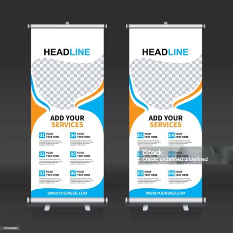 배너 디자인 템플릿 추상적 인 배경 디자인을 끌어 당기기 X 배너 사각형 크기를 롤업합니다 디자인에 대한 스톡 벡터 아트 및