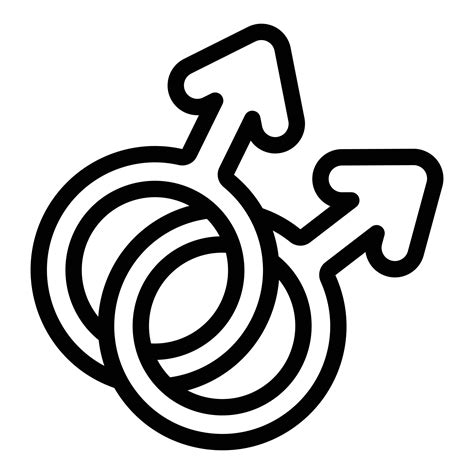 Gender Identity Sexual Icon Outline Style Vector Art At Vecteezy