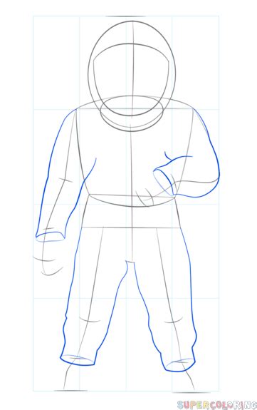 Astronaut Drawing Step By Step