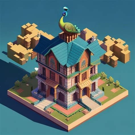 Illustration Of A Game A Building Premium Ai Generated Image