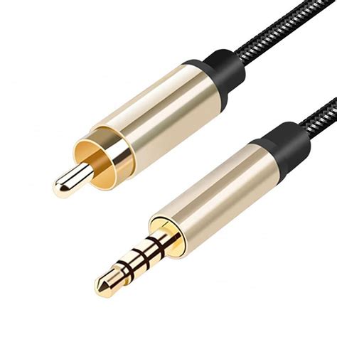 Digital Coaxial Audio Video Cable HDTV Stereo Spdif Rca To 3 5mm Male