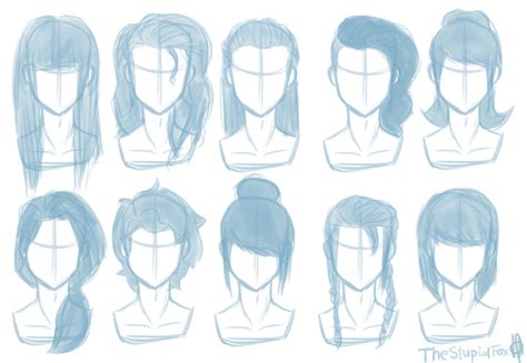 Random Hairstyles Female By Thestupidfox On Deviantart