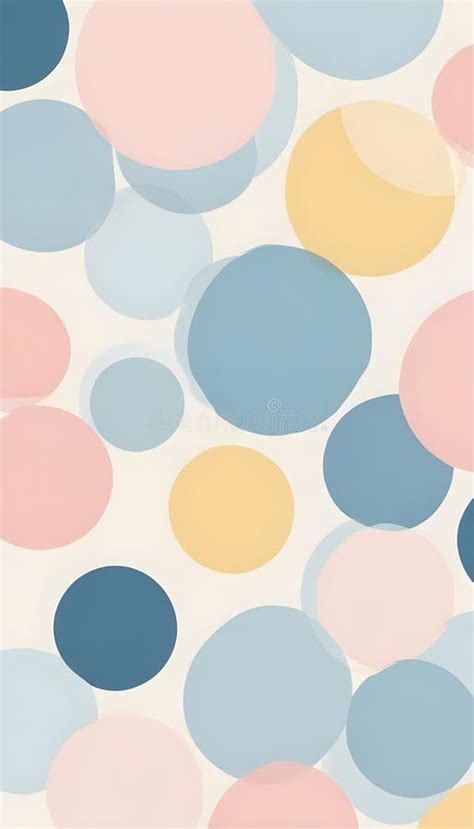 A Pastel Colored Abstract Design With Overlapping Circles In Soft Shades On A Neutral Background