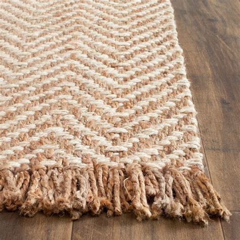 Safavieh Natural Fiber Bridgehampton 11 X 15 Ft Woven Jute Bleach