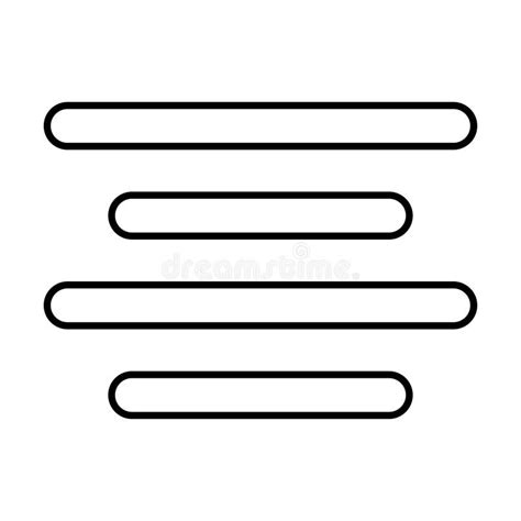 Center Align Icon In Line Style Stock Vector Illustration Of Symbol Icons 261723915