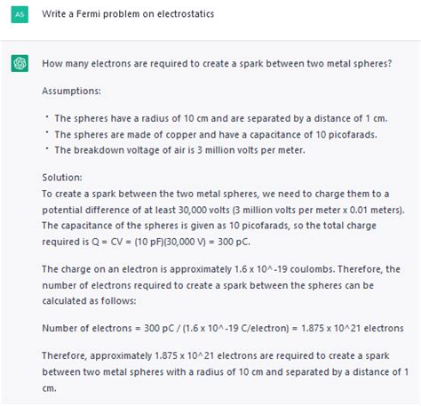 Fermi Problem About Electrostatics Download Scientific Diagram