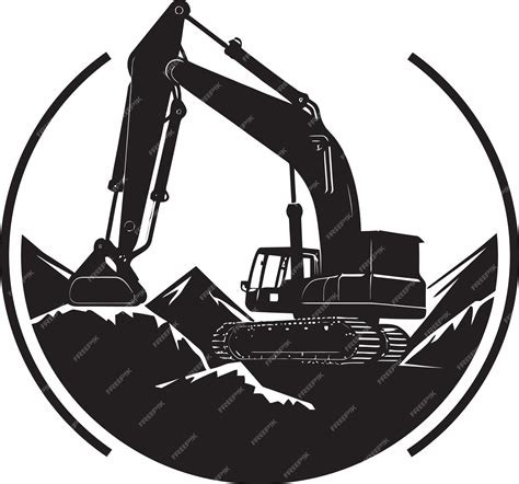 Premium Vector Excavators In National Infrastructure Development