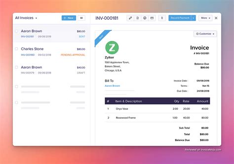 Zoho Invoicing Review 2025 Best Free App For Small Business