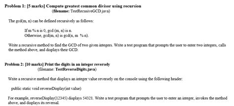 Solved Problem 1 5 Marks Compute Greatest Common Divisor