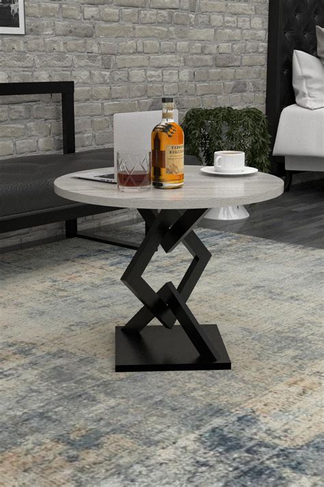 ᐉ Журнальный столик Ecoloft Гелиос Dsp 1132 в стиле лофт Дуб Кортона 23296877 • Купить в Киеве