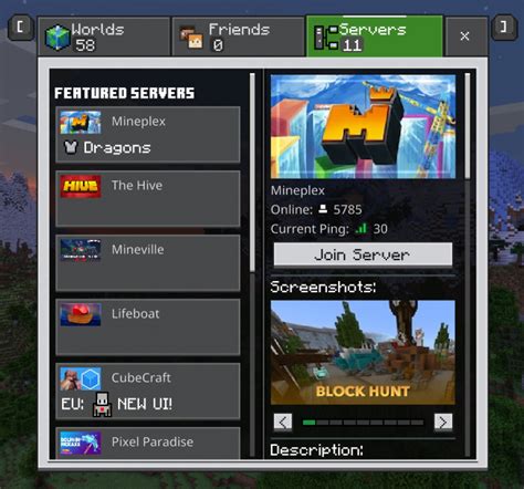 Bedrock Preview Ui For Minecraft Pocket Edition 1 19