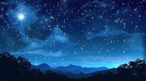 Beautiful Night Sky With A Stars Photo And Picture For Free Download