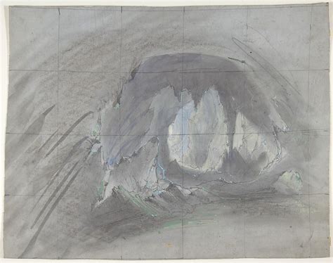 Eugène Cicéri Design For A Stage Set At The Opéra Paris The