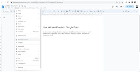 How To Insert Emoji In Google Docs