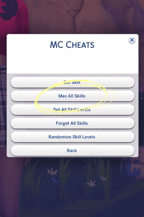 Sims 4 Cheats Max Skills