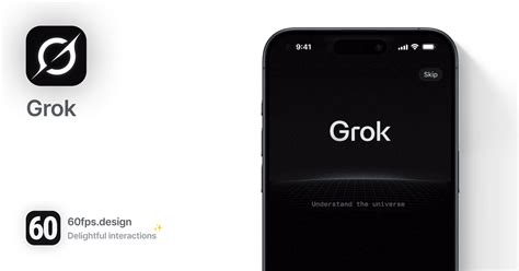 Grok­ Ios App Uiux Animation