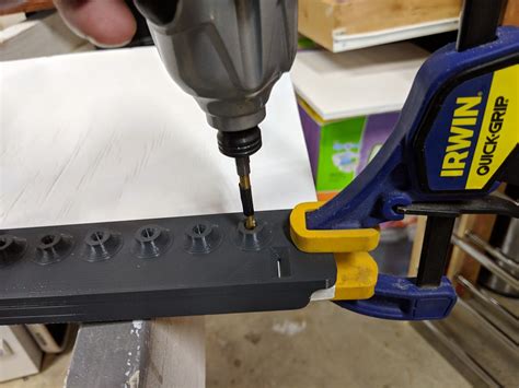 3d Printed Drill Jig Shelf Peg Holes 6 Steps Instructables