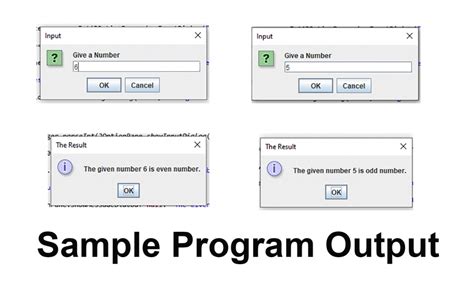 Odd And Even Number Using Joptionpane Using Java Free Computer Programming Source Codes To All