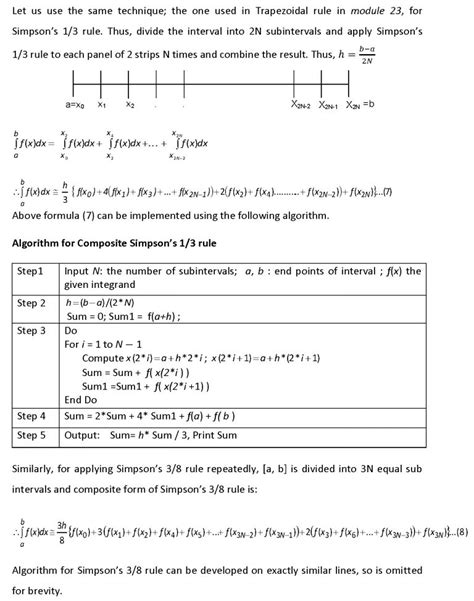 Error Analysis In Composite Simpsons 13 And 38 Rule Numerical Methods