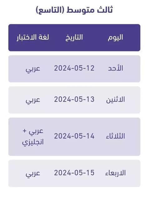 متى موعد اختبار نافس ١٤٤٥؟ جداول جميع الصفوف الدراسية بالسعودية شبابيك