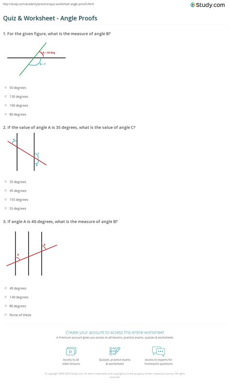 Prove Statements About Segments And Angles Worksheet Answers Angleworksheets