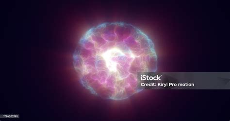 여러 가지 빛깔의 에너지 빛나는 구체 전기 마법 입자와 에너지 파동 배경에서 미래 원자 Lcd에 대한 스톡 사진 및 기타 이미지 Lcd 개념 공 스포츠 장비 Istock