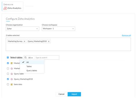 How To Import Data From Zoho Analytics