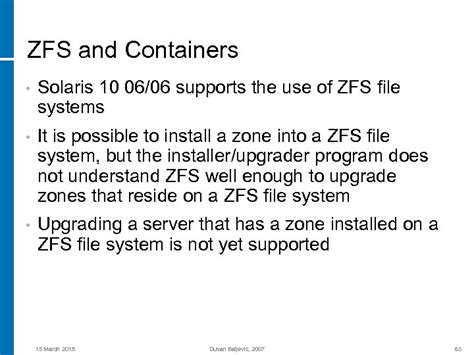 Zettabyte File System File System Married To Volume