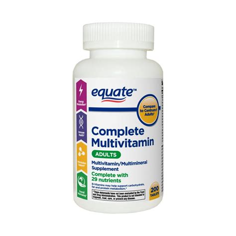Equate Complete Multivitamin Tablets Adults 200 Ct