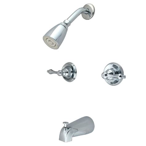 Kingston Brass Kb241al Magellan Twin Handle Tub And Shower Faucet With