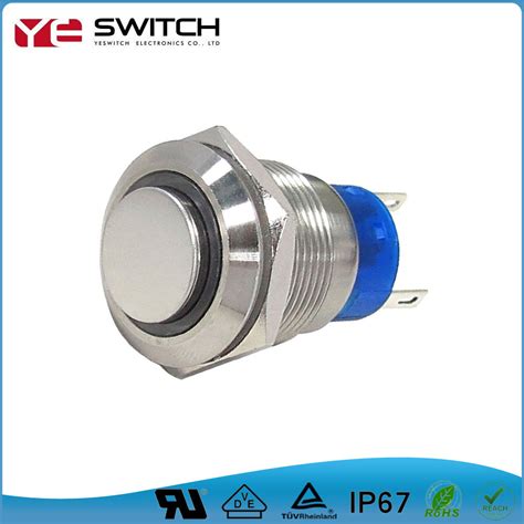 Electronic LED Illuminated Light Push Button Switch Wholesale Momentary Switch And Power Switch