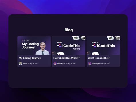 Florin Pop 👨🏻‍💻 On Twitter We Now Have A Blog On Icodethis 🥳 We